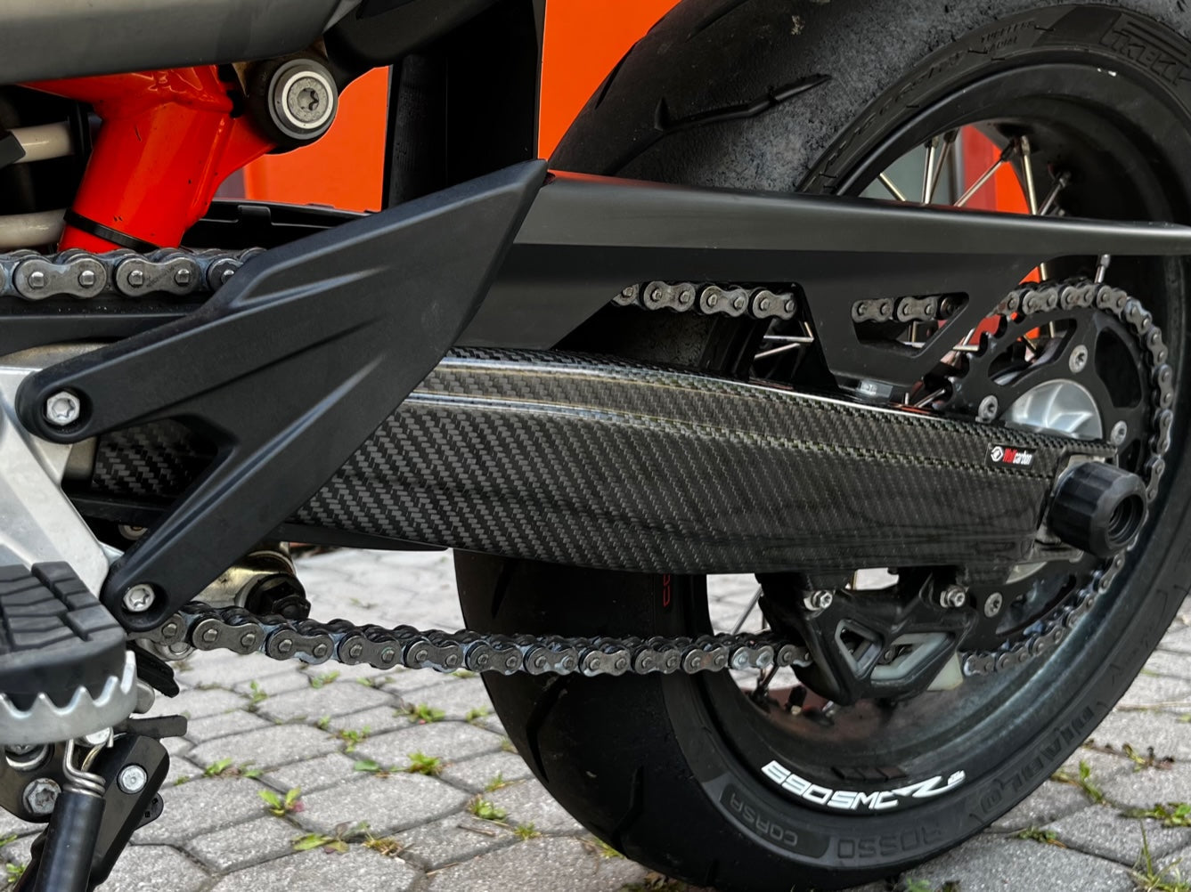 SICKMOTOS Carbon Swing Arm Cover KTM SMCR SMC 690 Enduro 2008-2023 ...